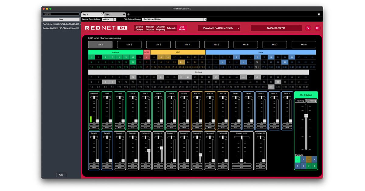 Disponibile la versione 2.8.4 di RedNet Control